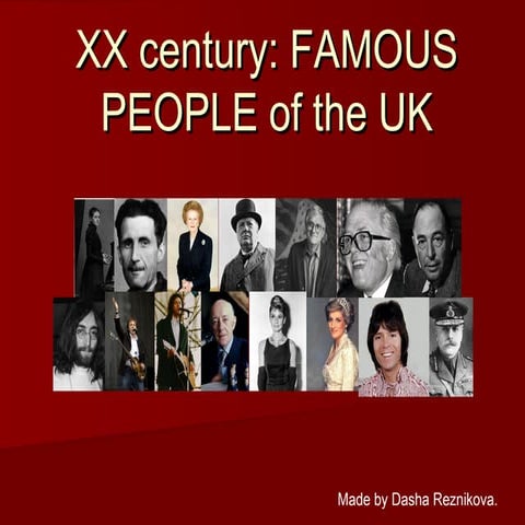 Famous people 20 century | PPT