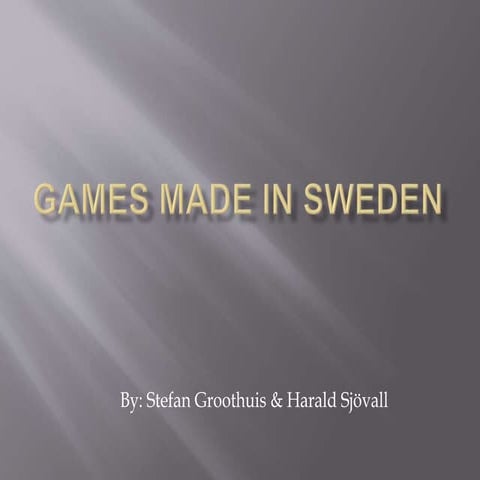 Swedish games | PPT