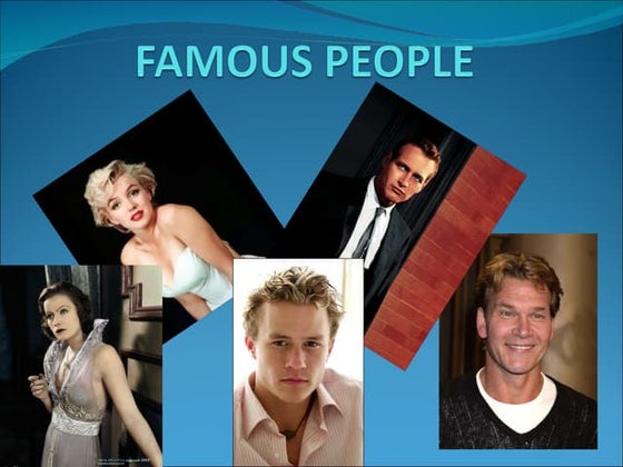 Famous people | PPT