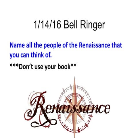 Famous people of the Renaissance | PPT