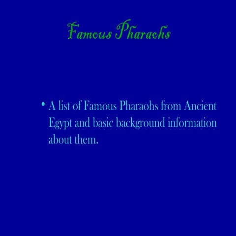 Ancient Egypt PowerPoint | PPTX