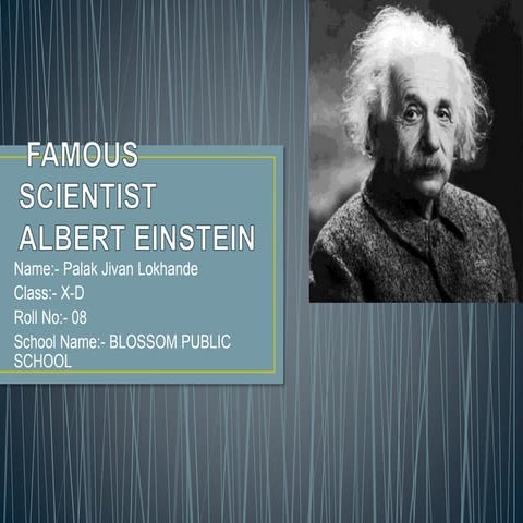 Famous scientist albert einstein | PPT