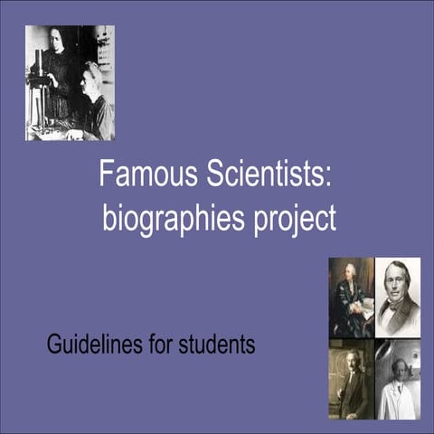 Famous scientists guidelines | PPT