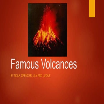 Famous Volcanoes | PPTX
