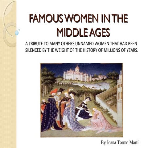 Famous women in the middle ages | PPT