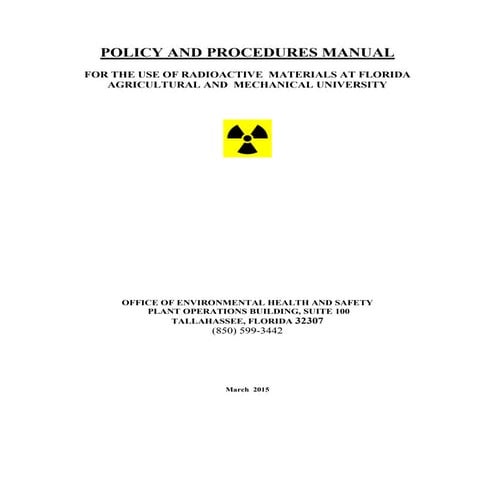 Famu radiation safety training lecture handout 1 | DOC