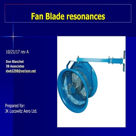 Fan blade resonances | PDF