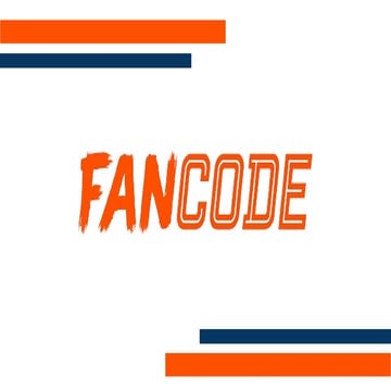Fan Code - Marketing Presentation for Graduates | PPTX