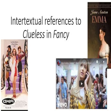 Fancy and clueless intertextuality | PPTX