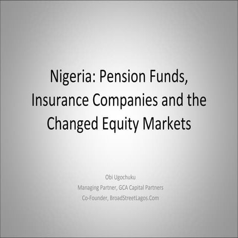 Pension Funds and Insurance Companies | PPT