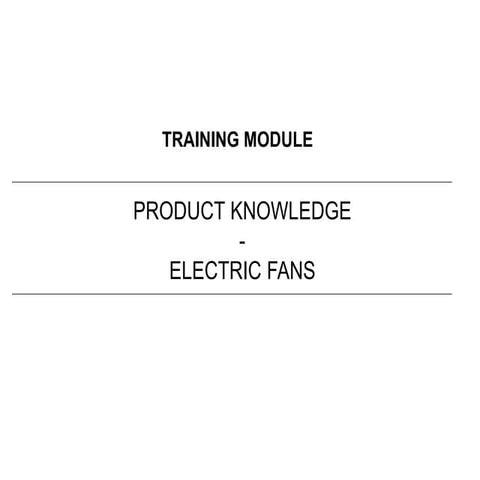 Fans - Pdt. Knowledge - Technical.pptx