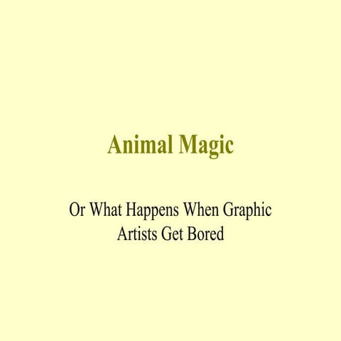 Fantastic Animal Magic | PPT