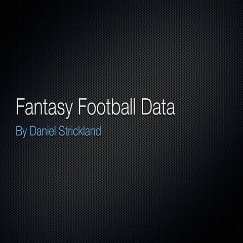 Fantasy football by Daniel | KEY