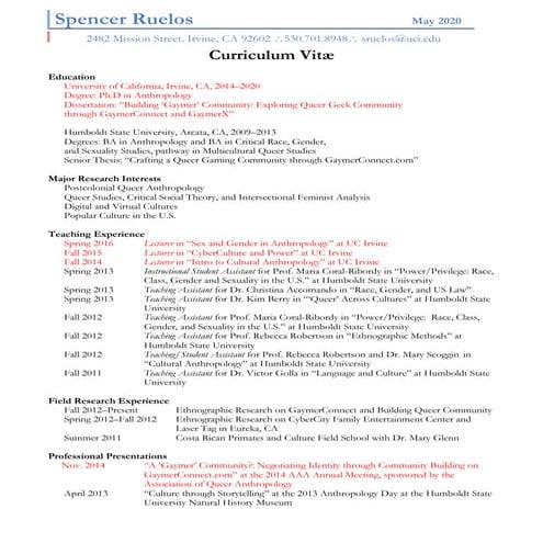 Fantasy cv (4.9.13) | PDF | Undergraduate Education | College Education