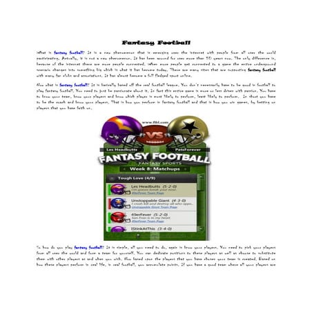 How to Create the Ultimate Fantasy Football Team | PPTX