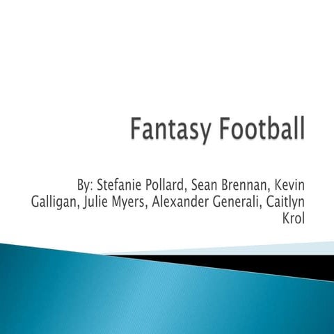 Fantasy football | PPTX
