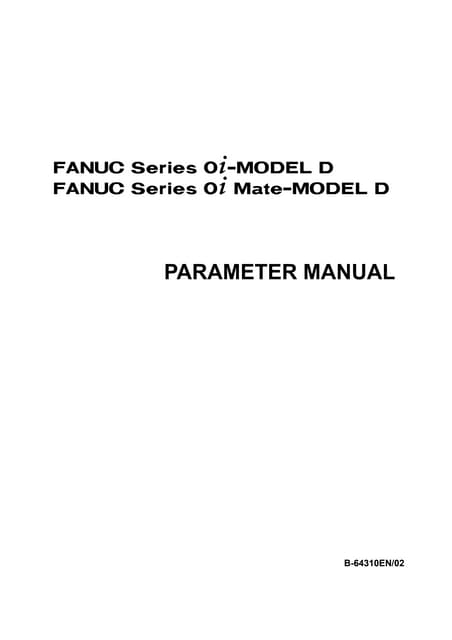 Fanuc 0i Parameter Manual Cnc Milling Machine Pdf