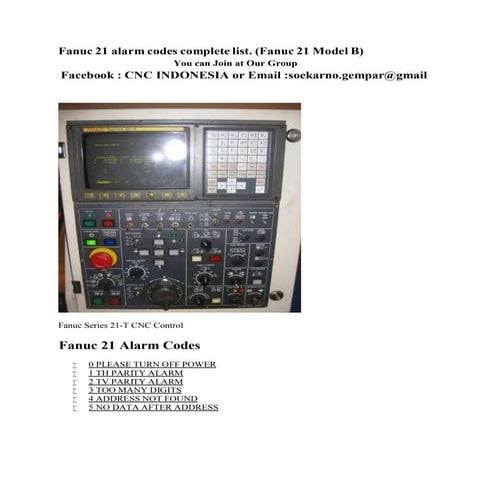 Complete Okuma Lathe G And M Codes