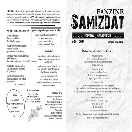 Fanzine Samizdat #7 - Especial Metapoesia - Sammis Reachers | PPT