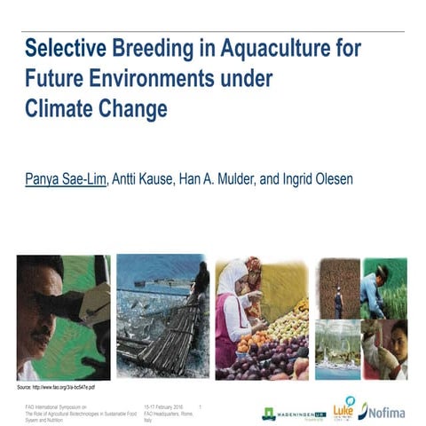 Fish breeding for future environments under climate change | PPTX