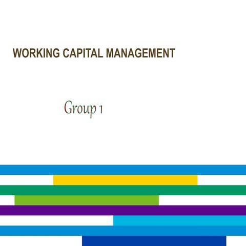Working Capital_Cash Operating Cycle_Inventory Management | PPTX
