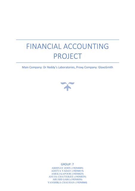Financial Accounting Project | PDF
