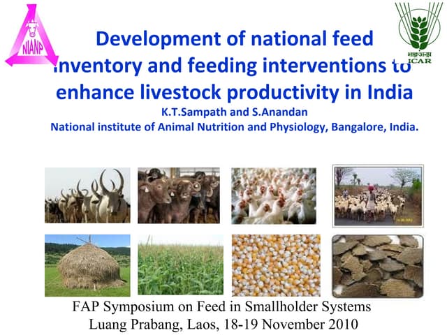 Feeding Management Strategies for Healthy and Productive Livestock | PPTX