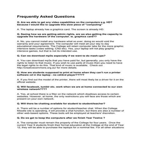 FAQ | PDF
