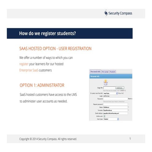 FAQ - How do students register to LMS | PDF