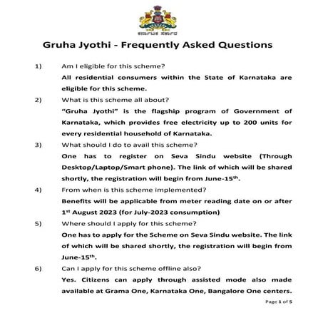 FAQ for Gruha Jyothi.pdf