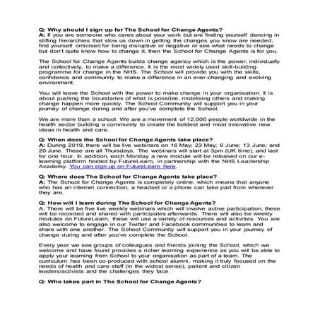 Module 1 Study Guide - School for Change Agents | PDF