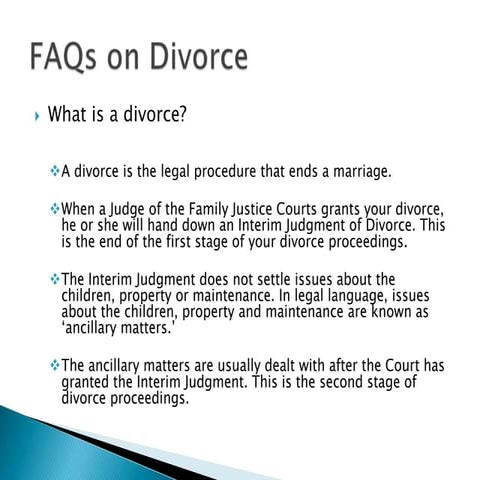 FAQs on divorce | PPTX