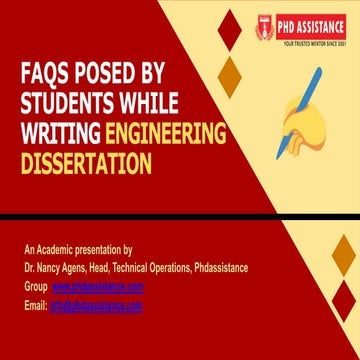 FAQS Posed By Students While Writing Engineering Dissertation ...