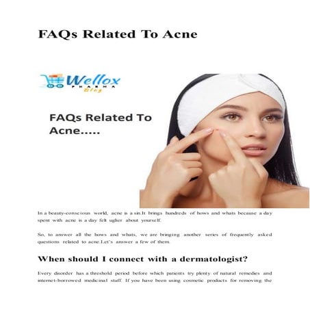 Fa qs related to acne | PDF