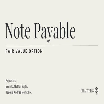 FAR 2 - Note Payable Intermediate Accounting | PPTX