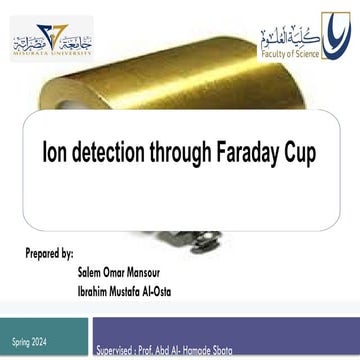 Faraday cup Mass spectroscopy Faraday cup.pptx