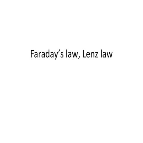 Faradays laws lenz law | PPT