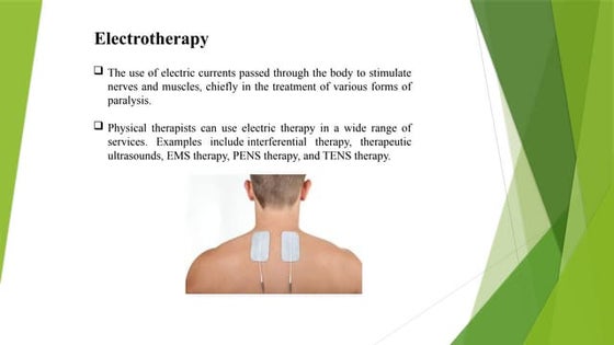 Electrotherapy | PPTX | First Aid | Injuries