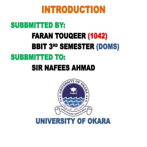 Faran Touqeer, Roll no 1042, Operating system Assignment.pptx