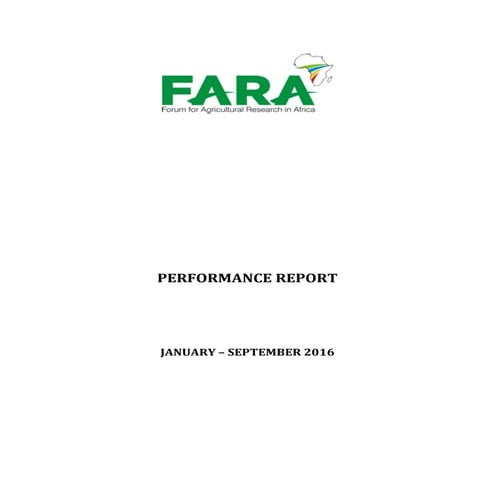 Fara progress and performance monitoring report (jan sept 2016) 19-bod ...