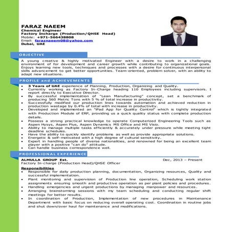 Faraz naeem (Resume) | DOCX