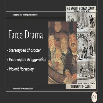 Farce by Hameed.pdf explanation on drama | PDF