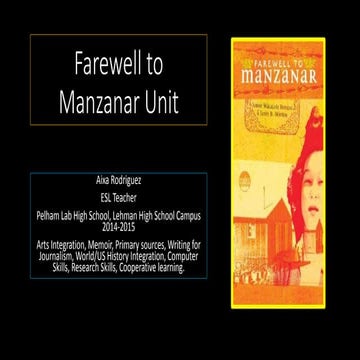 Farewell to manzanar mural | PPT