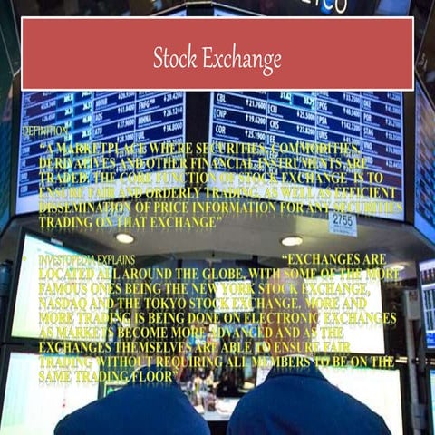 Stock Exchanges | PPT