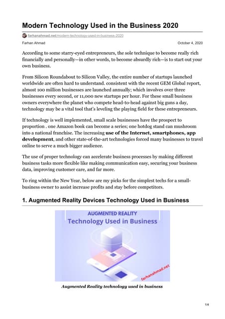 Business Technology | PPTX