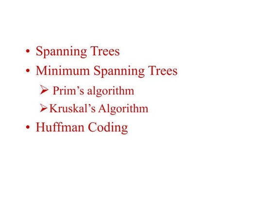 DM Min SPan Tree Minimum spanning tree .pptx DM Min SPan Tree Minimum spanning tree .pptx