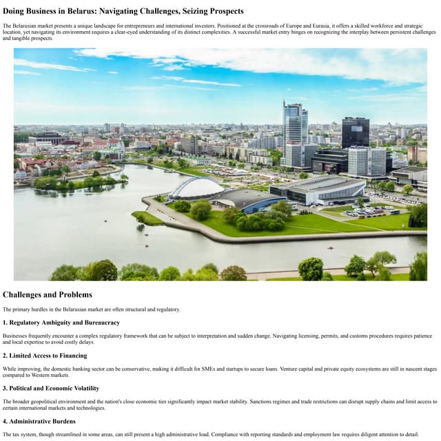 Challenges for Belarus Business: Online Transformation | PDF