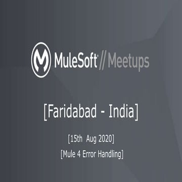 Error Handling In Mulesoft Ppt