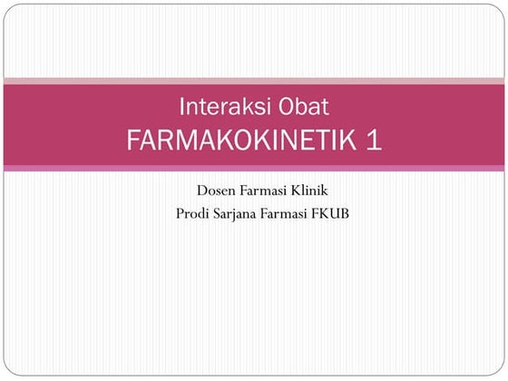 Metabolisme farmakologi sebagai Ekskresi | PPT