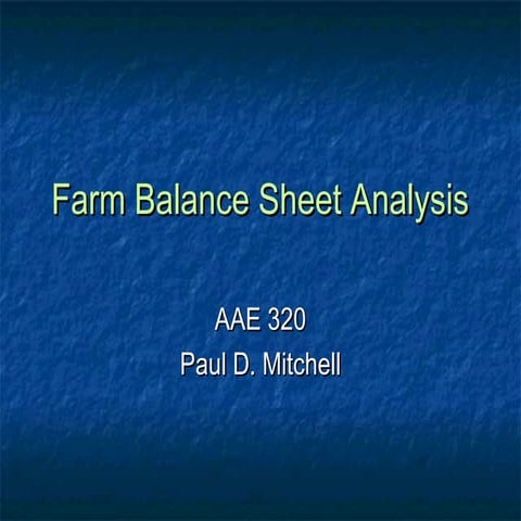 Farm balance-sheet-analysis2765 | PPT